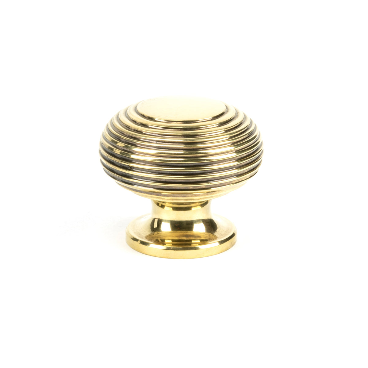 Aged Brass Beehive Cabinet Knob 40mm | From The Anvil | Yester Home
