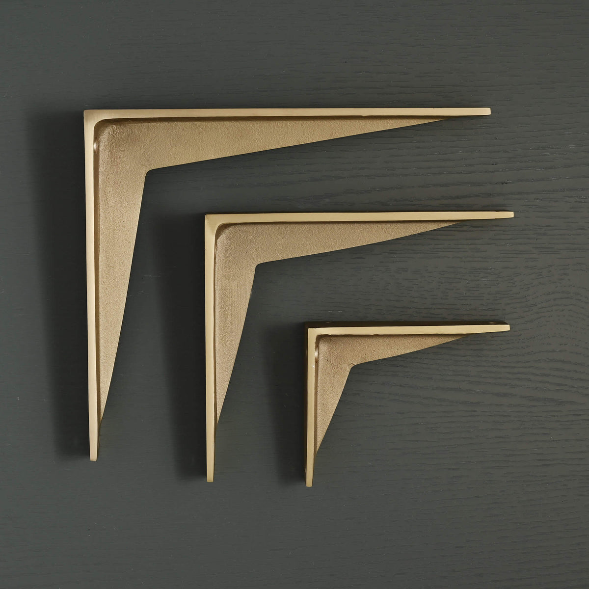 Heritage Shelf Bracket | Brushed Satin Brass Lacquered | Yester Home