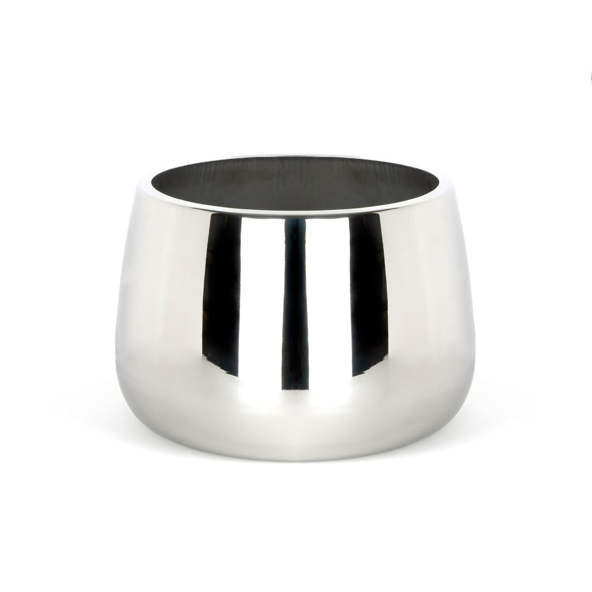 Polished Marine SS (316) 28cm Hepworth Pot (Drainage holes) | From The Anvil | Yester Home