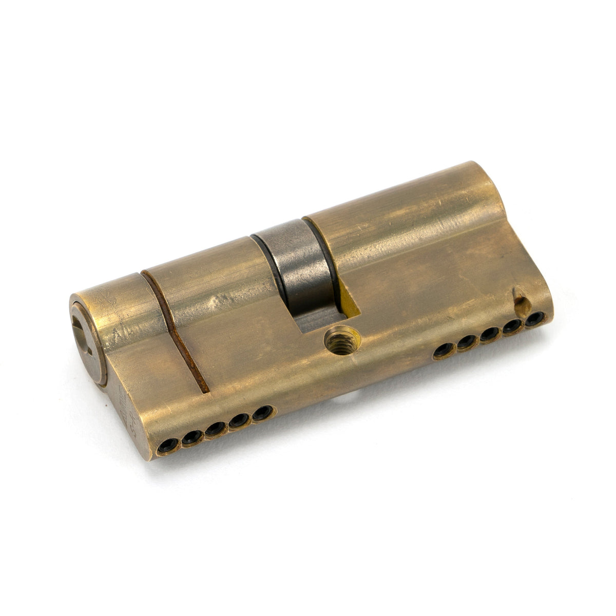 Aged Brass 35/35 5pin Euro Cylinder | From The Anvil | Yester Home