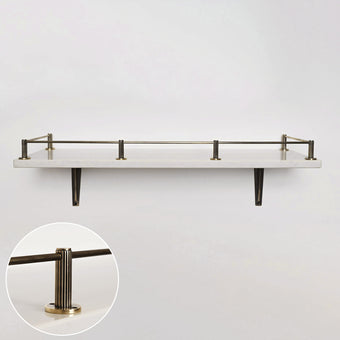Classic Gallery Shelf Rail | Aged Brass – Yester Home