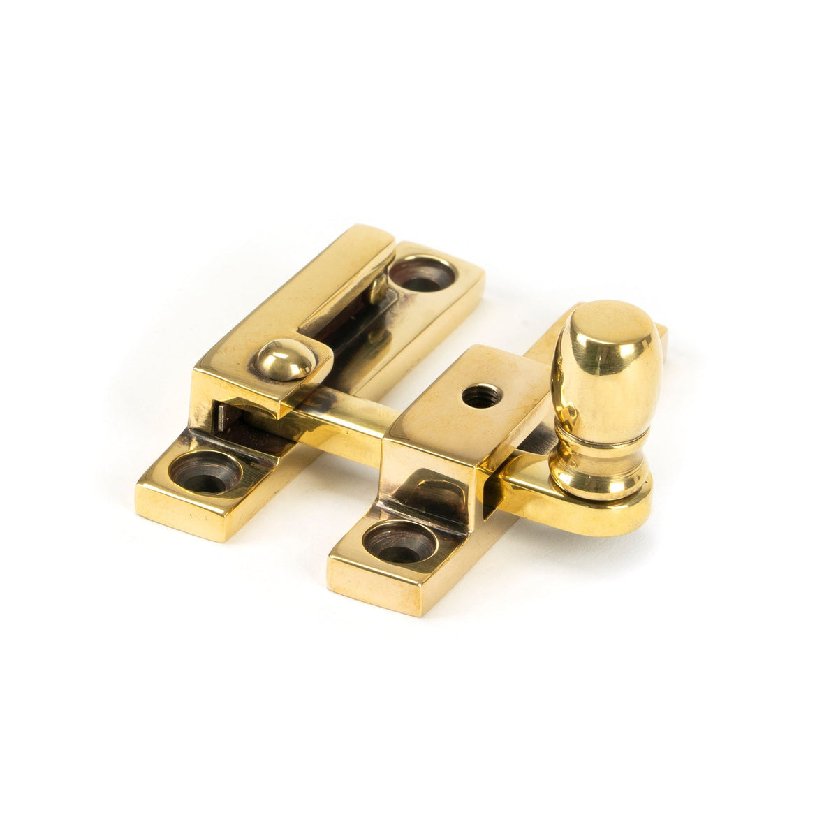 Aged Brass Mushroom Quadrant Fastener - Narrow | From The Anvil ...
