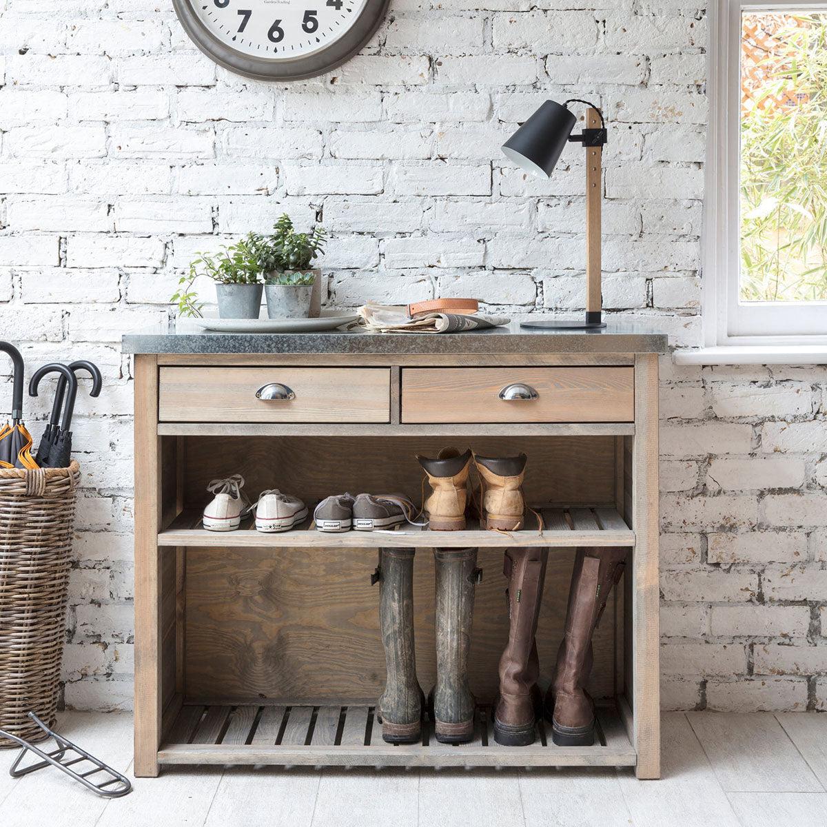 Aldsworth Wooden Bootroom Welly Store Unit | Yester Home
