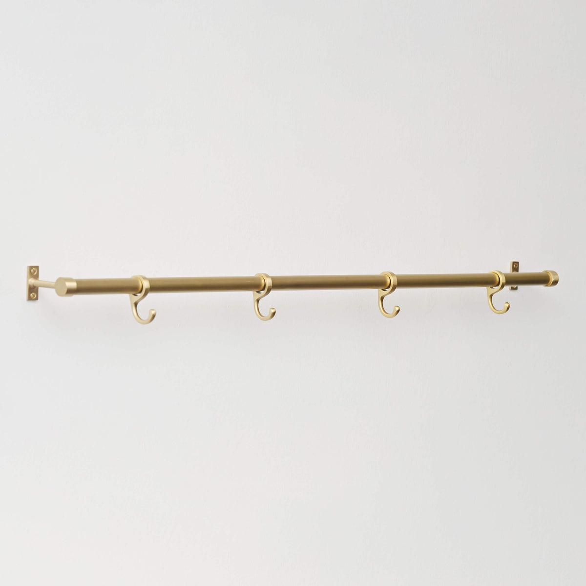 Brushed Satin Brass Hanging Rail | Lacquered | Yester Home