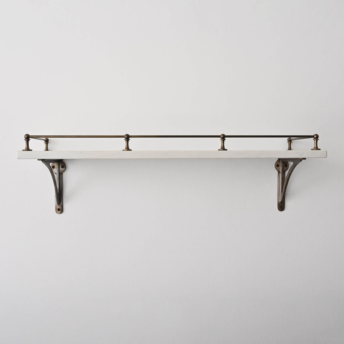 Classic Gallery Shelf Rail | Aged Brass | Yester Home