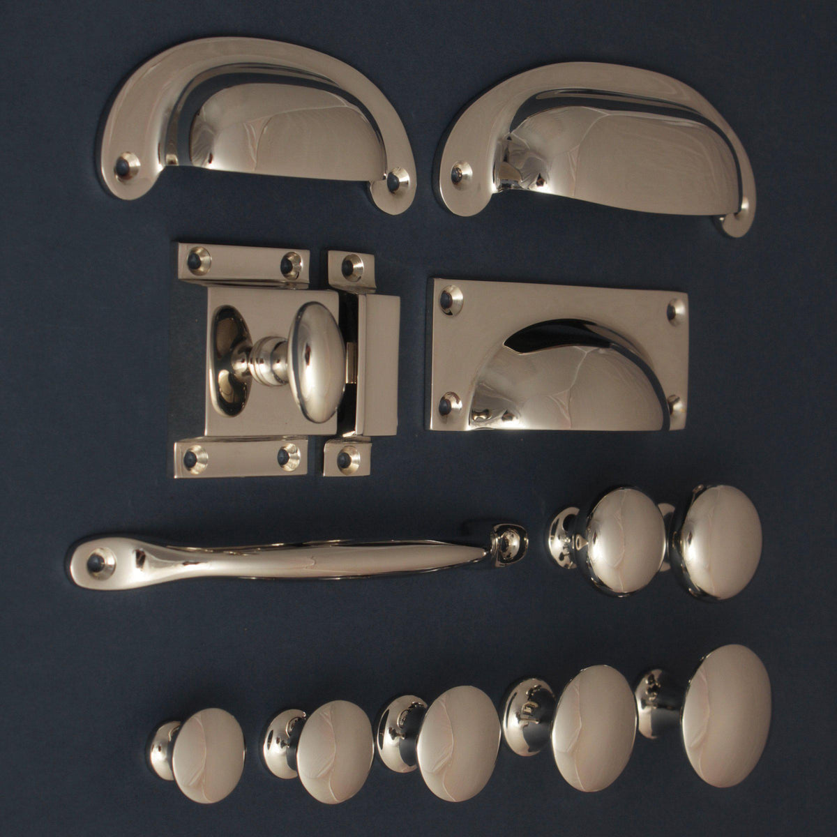 Classic Polished Nickel Cupboard Handles | Yester Home