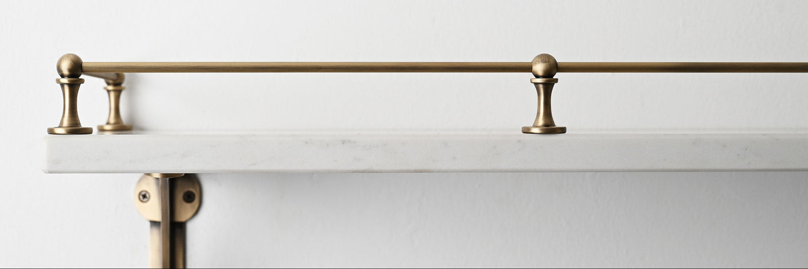 Brass Gallery Rails | Quality Kitchen Gallery Shelf Rails – Yester Home