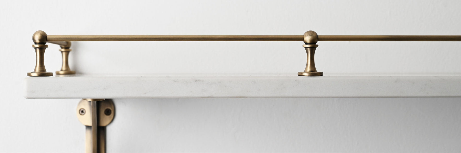 Brass Gallery Rails | Quality Kitchen Gallery Shelf Rails – Yester Home