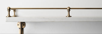 Classic Gallery Shelf Rail | Aged Brass – Yester Home