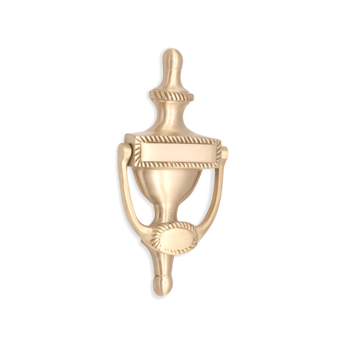 Georgian Door Knocker 150mm Satin Brass | Yester Home