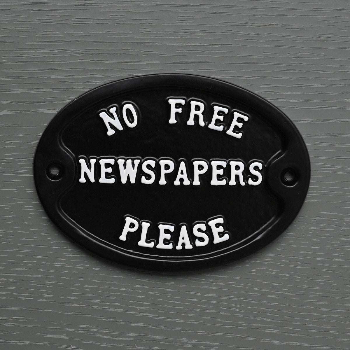No Free Newspapers Sign | Yester Home