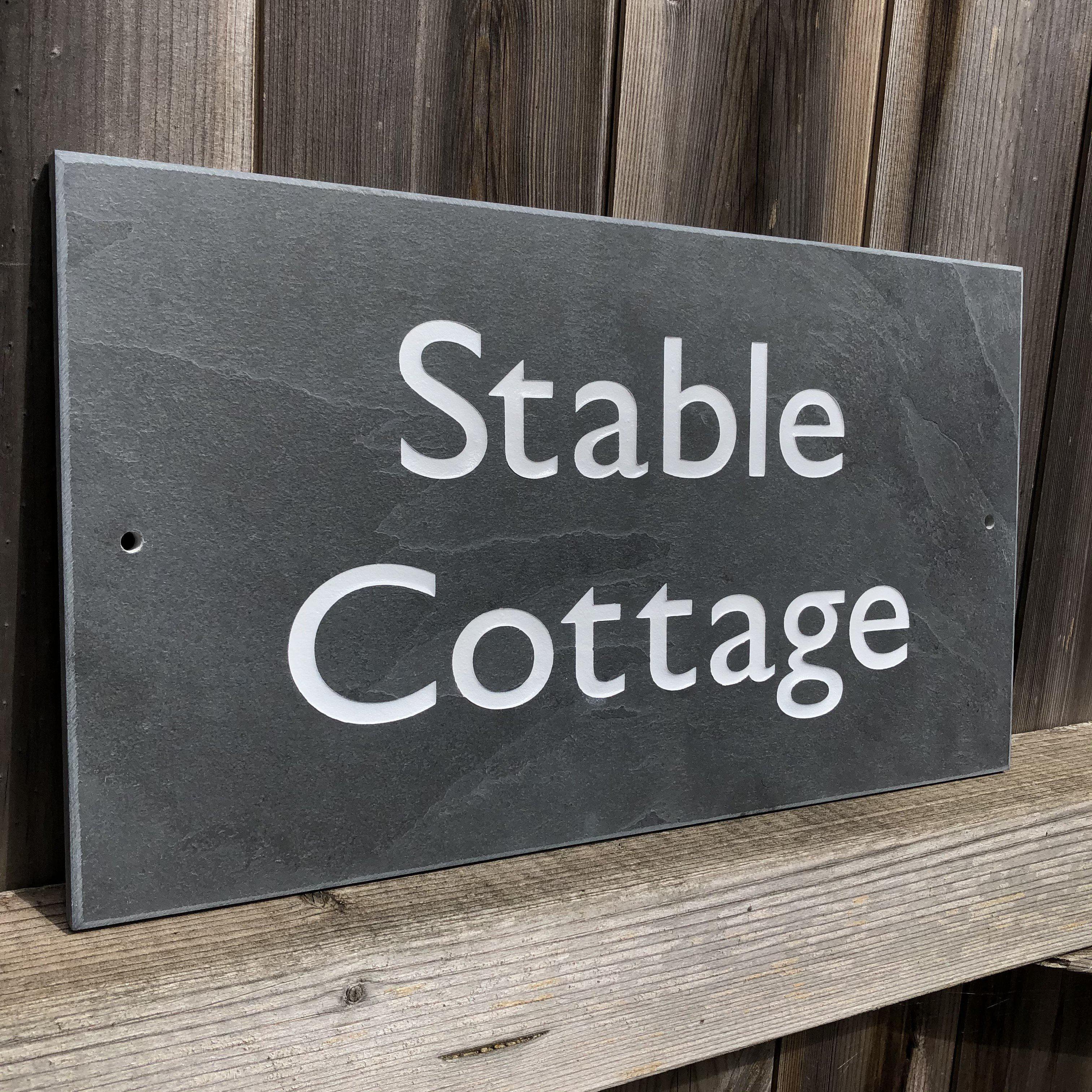 Personalised Slate House Sign | Yester Home