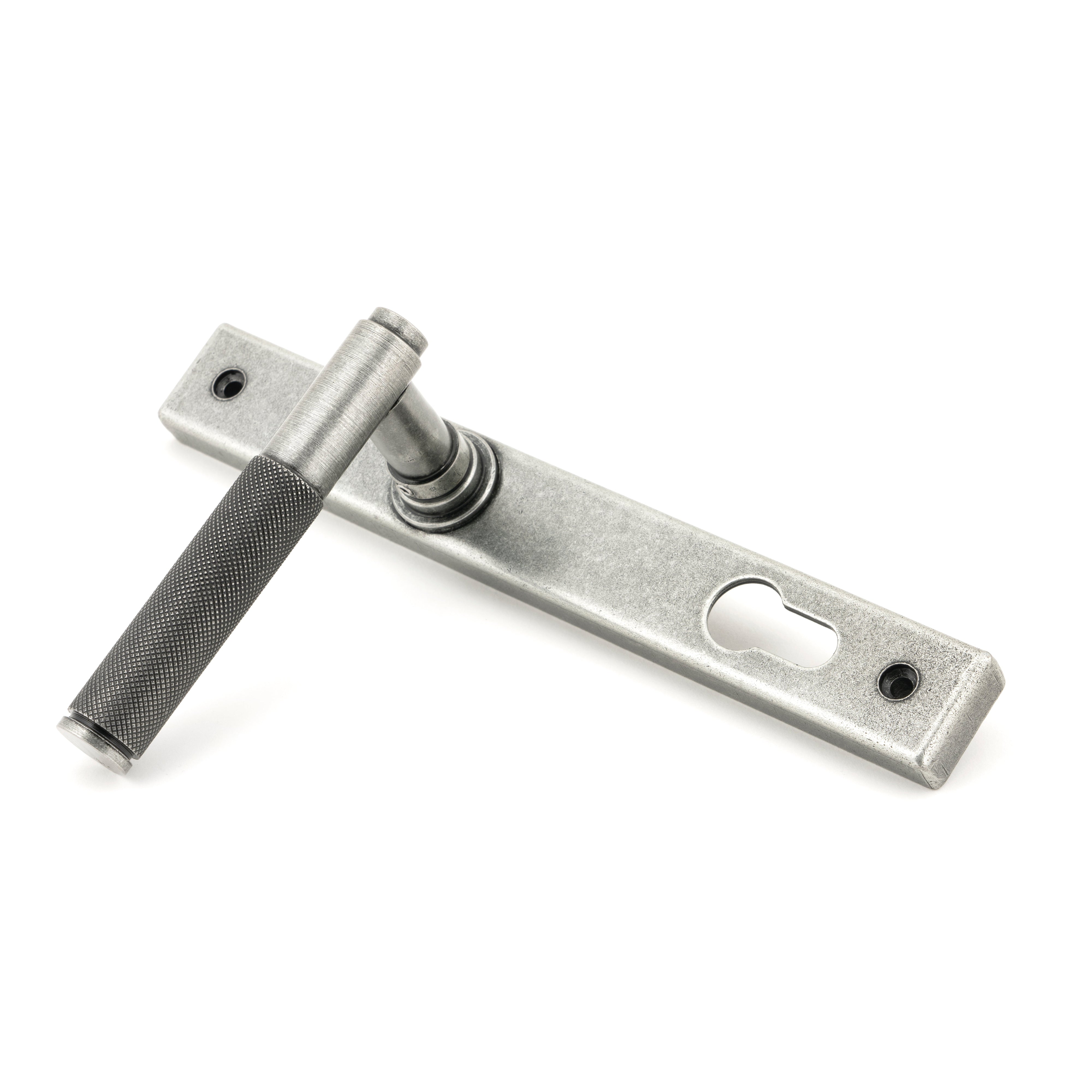 Pewter Brompton Slimline Lever Espag. Lock Set | From The Anvil ...