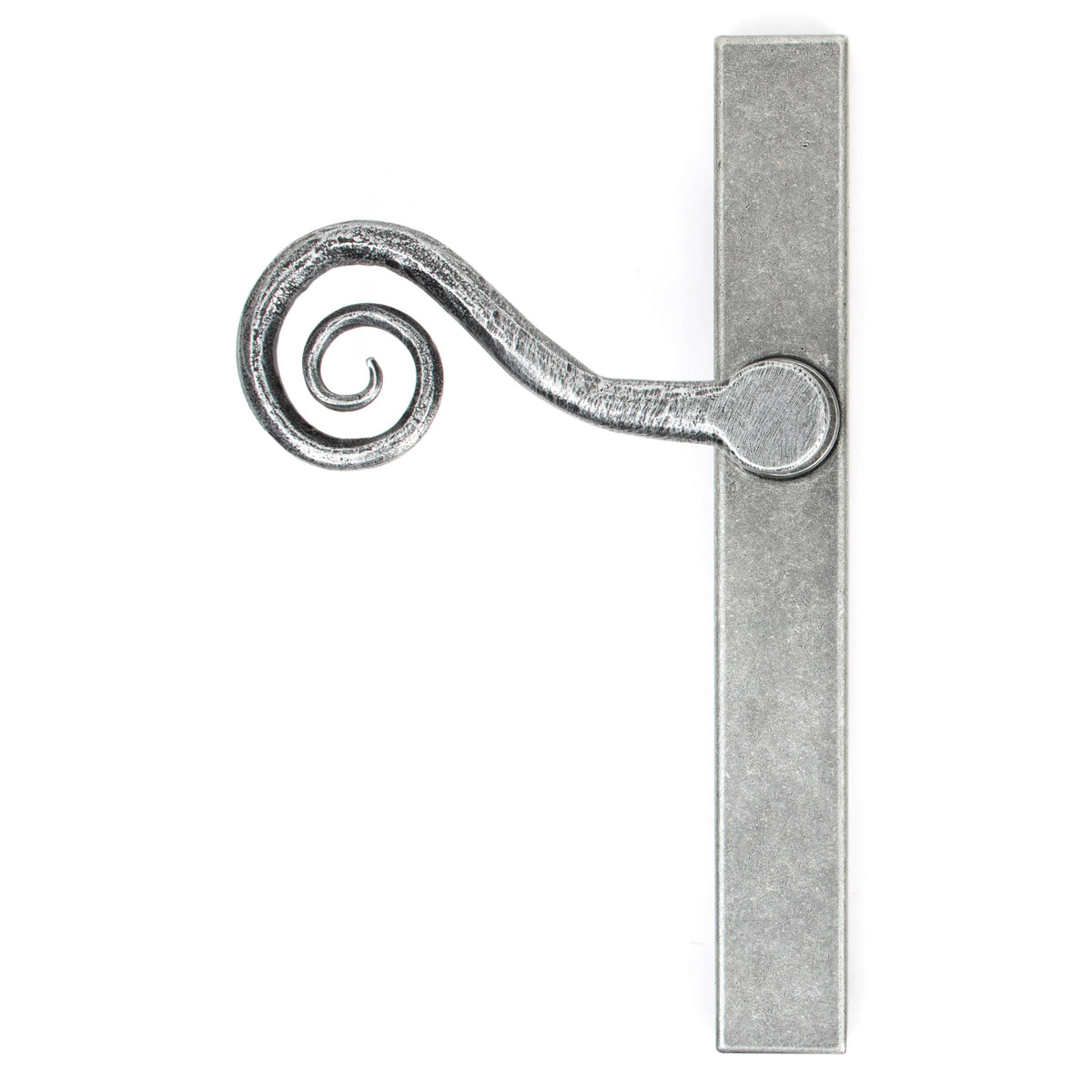 Pewter Monkeytail Slimline Lever Espag. Latch Set - LH | From The Anvil ...