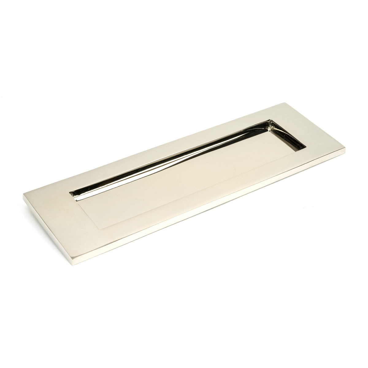 Polished Nickel Large Letter Plate | From The Anvil | Yester Home