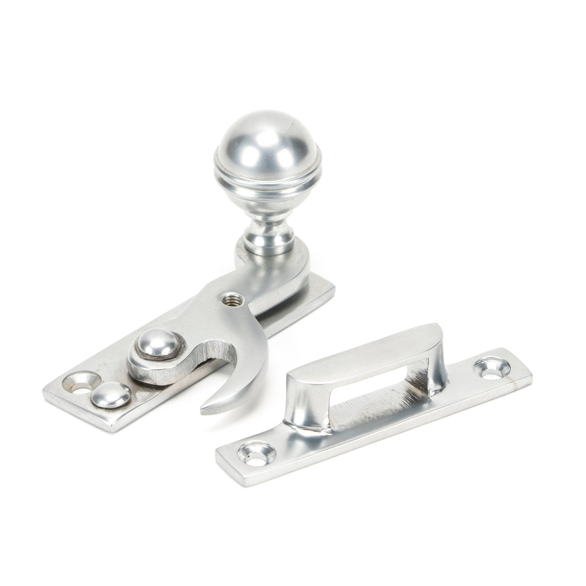 Satin Chrome Prestbury Sash Hook Fastener | From The Anvil | Yester Home