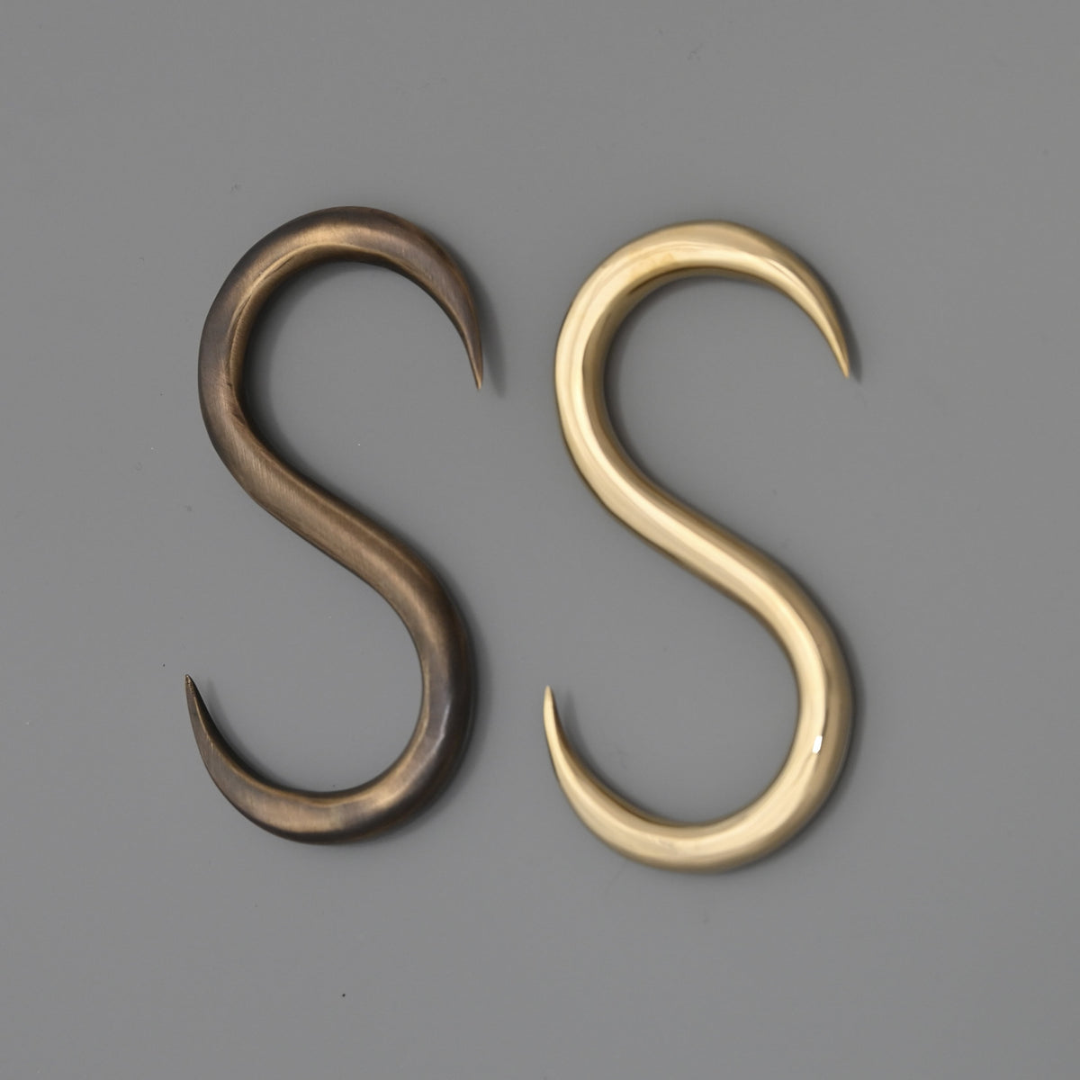 Solid Brass S Hook | Yester Home
