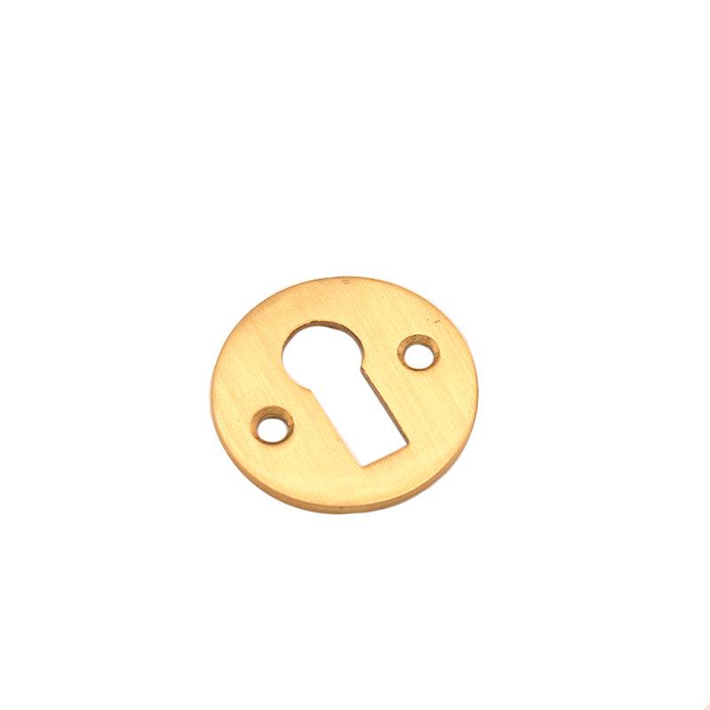 Victorian Escutcheon Satin Brass | Yester Home