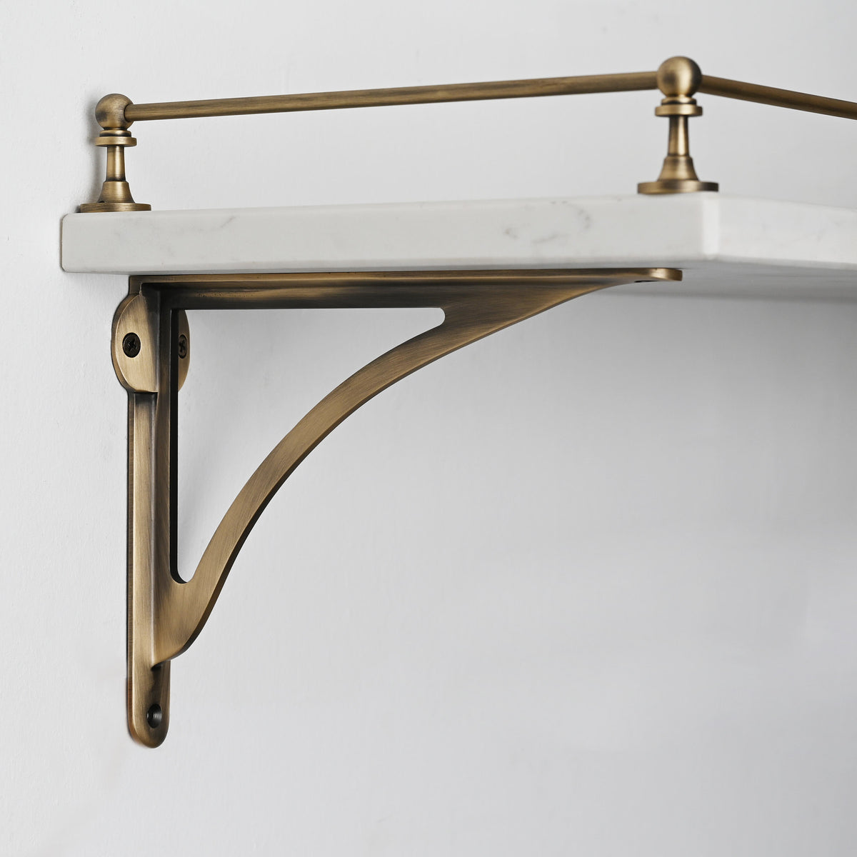 Brass Gallery Rails | Quality Kitchen Gallery Shelf Rails – Yester Home