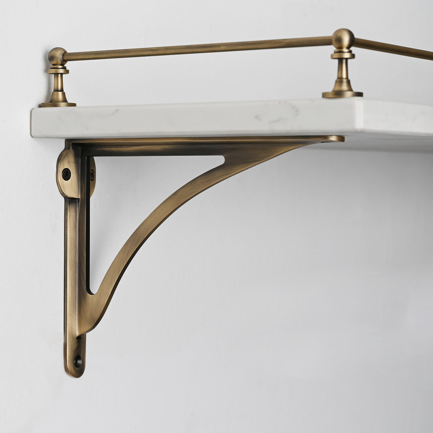 Brass Gallery Rails | Quality Kitchen Gallery Shelf Rails – Yester Home