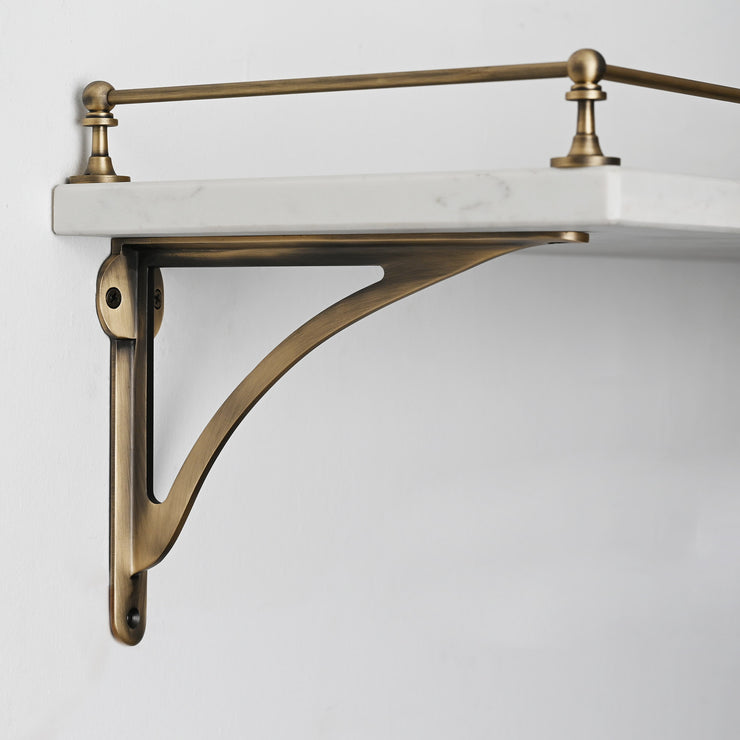 Classic Gallery Shelf Rail | Aged Brass – Yester Home
