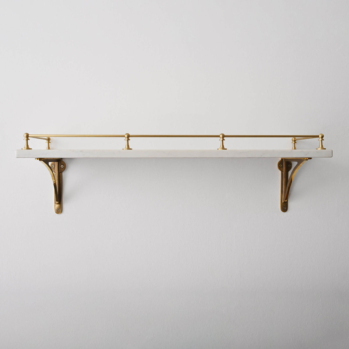 Victorian Gallery Shelf Rail | Brushed Satin Brass | Yester Home
