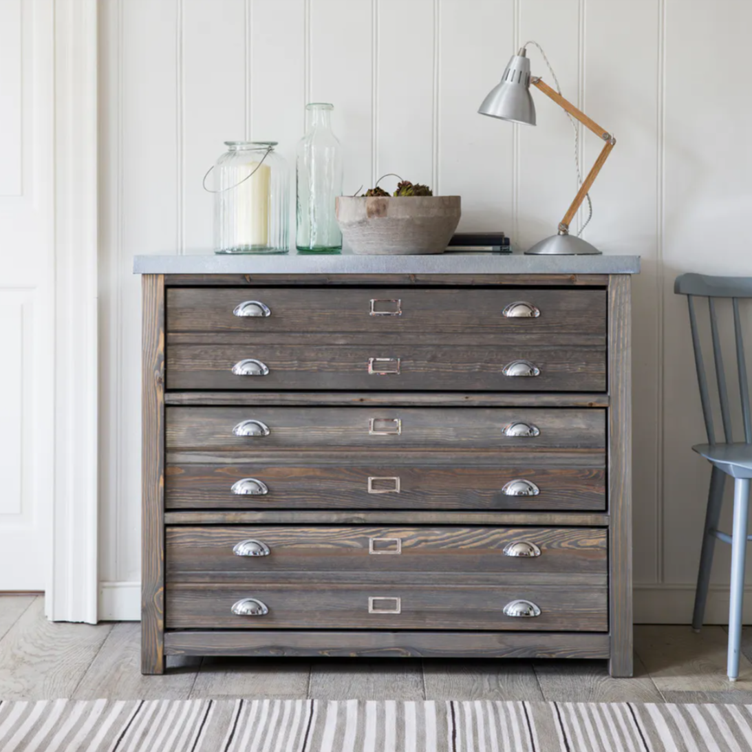 Wooden Aldsworth Architect's Drawer Unit | Yester Home